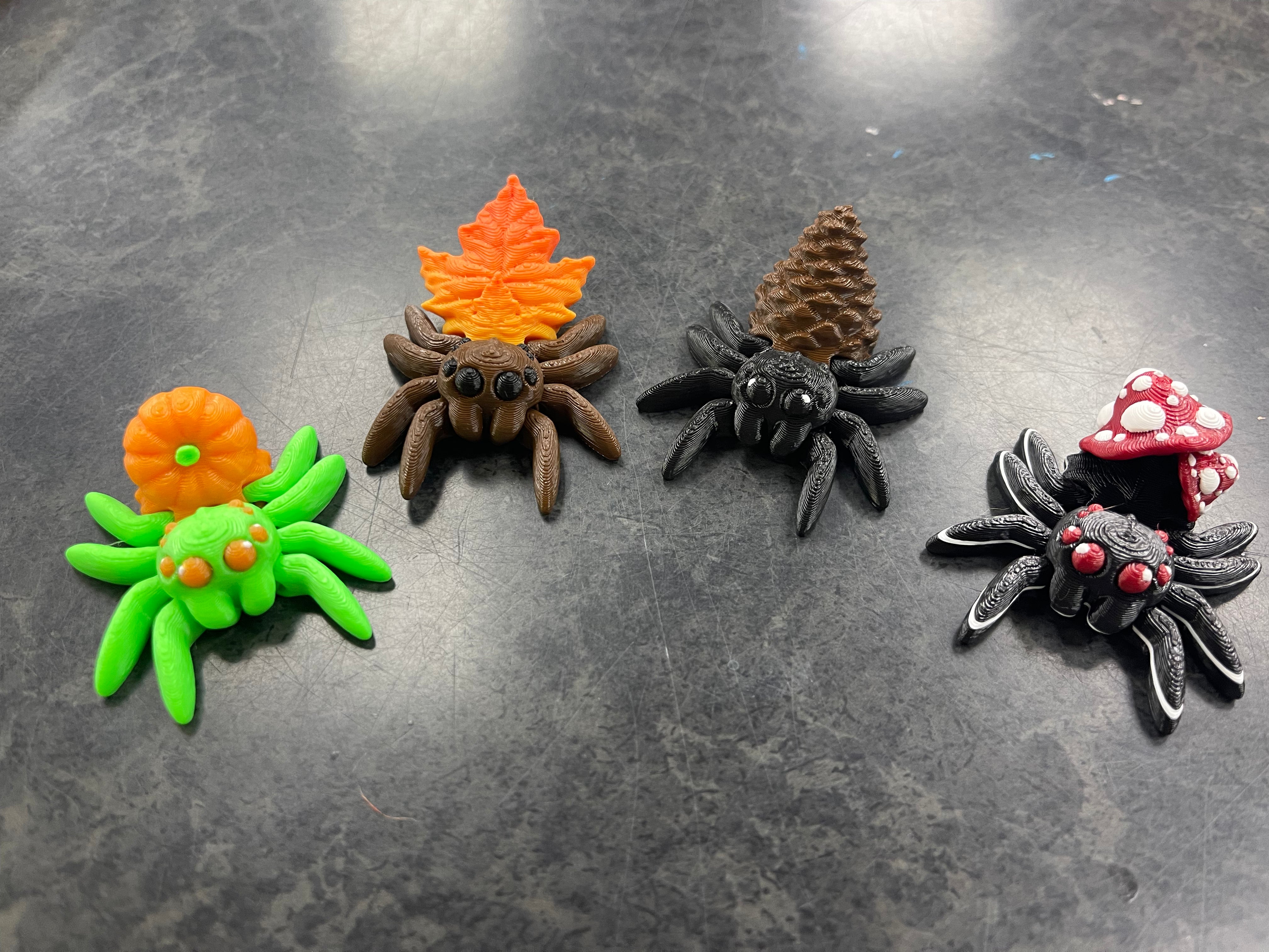 Cinderwing Fall Spiders – 1 Layer At A time